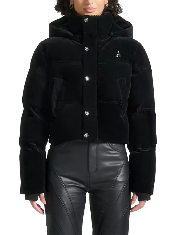 Manière De Voir Maéva Detachable-hood Puffer Jacket - Black
