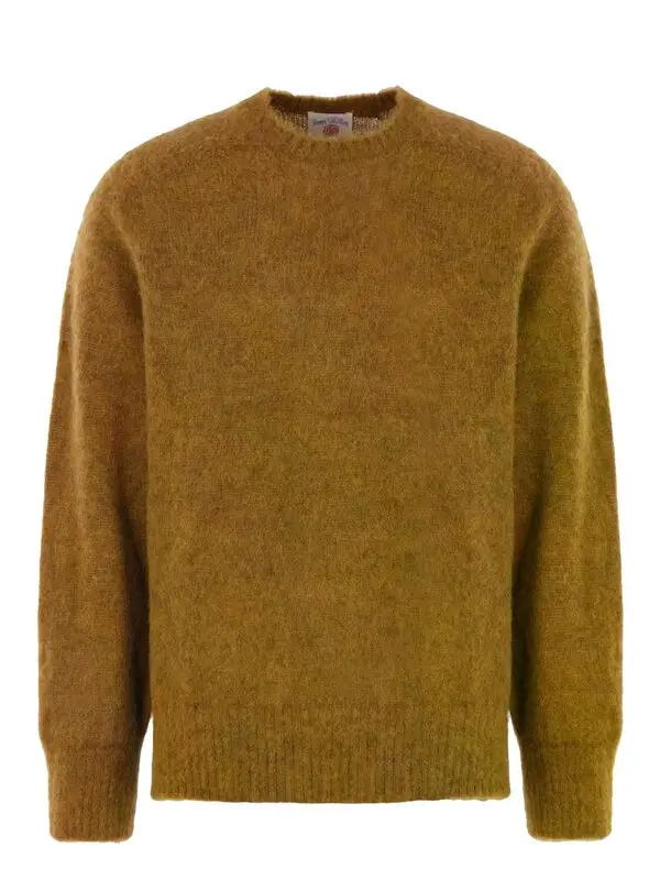 J.PRESS Crew Neck Sweater - Brown