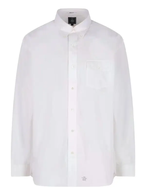 J.PRESS Button-down Pocket Shirt - White