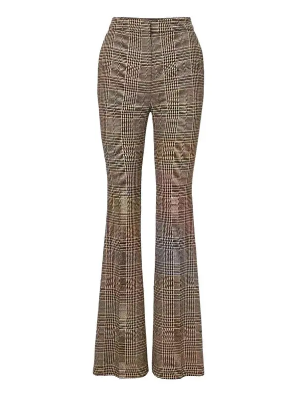Veronica Beard Gracie Checked Trousers - Neutrals