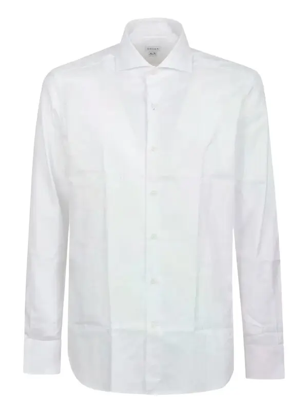 ORIAN Point-collar Cotton Shirt - White