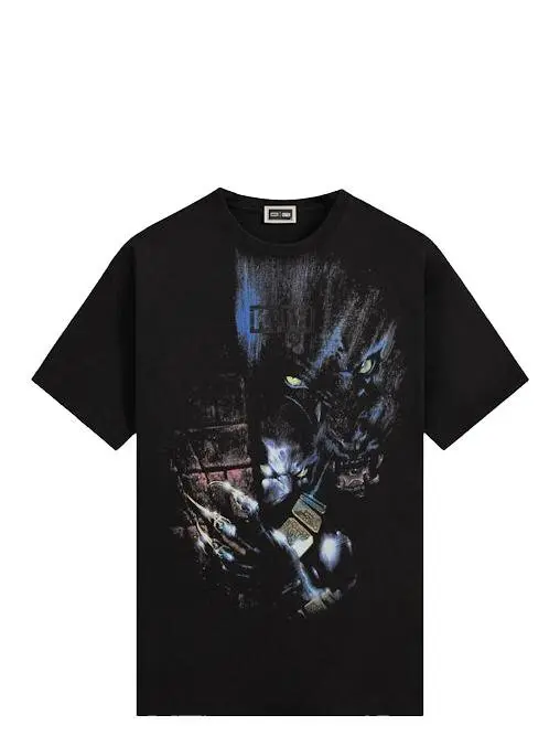 Kith X Marvel Panther Vintage Tee Shirt - Black
