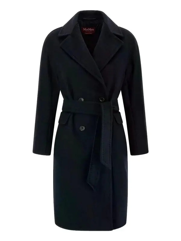Max Mara Patreon Double-breasted Coat - Blue