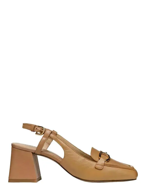 Geox Calf Leather Pumps With Buckle - Neutrals