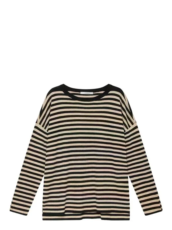Malìparmi Striped Top - Black