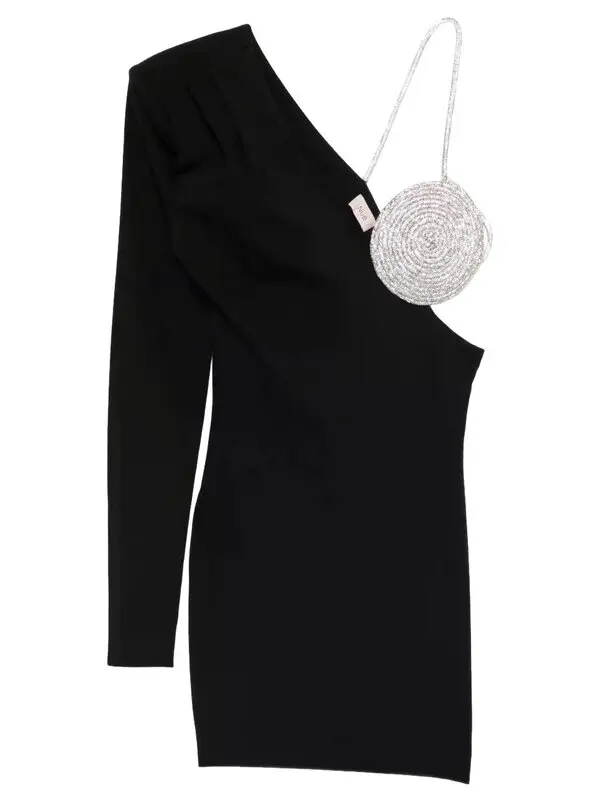 NUE Spiral Mini Dress - Black