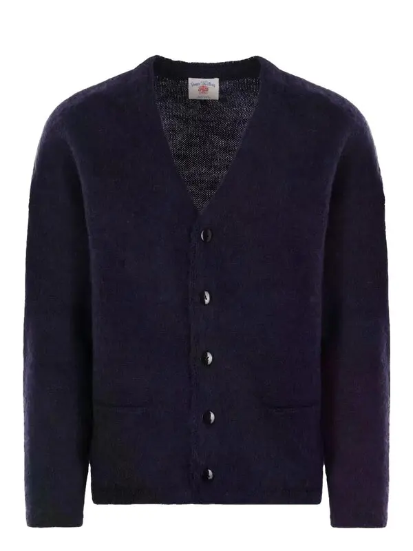 J.PRESS Buttoned Cardigan - Blue