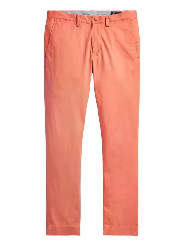 Ralph Lauren Button Chino Trousers - Orange