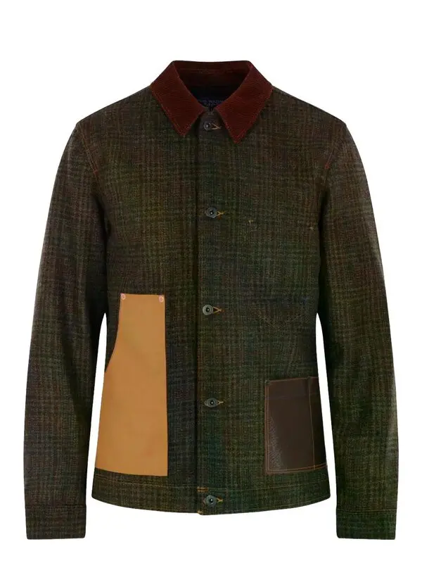 Junya Watanabe Corduroy-collar Patchwork Jacket - Brown