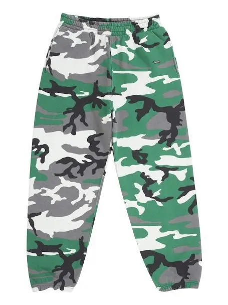 Supreme Small Box Sweatpant - Green Camo