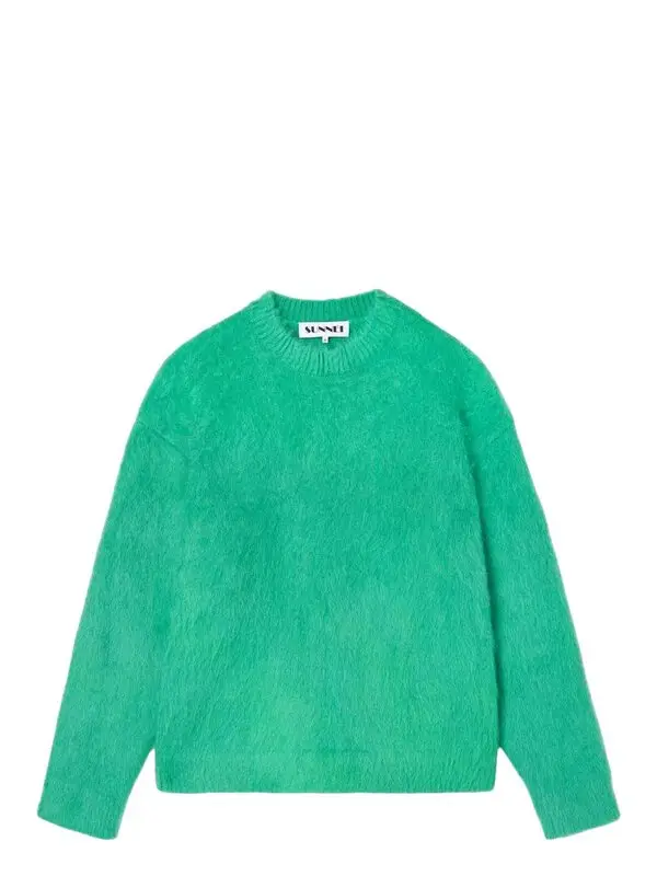 Sunnei Brushed Knitted Sweater - Green
