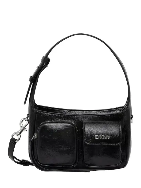 Dkny Logo-detail Cross Body Bag - Black