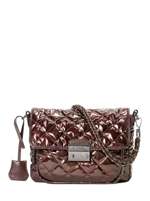 Mz Wallace Crosby Cross Body Bag With Chain Strap - Red