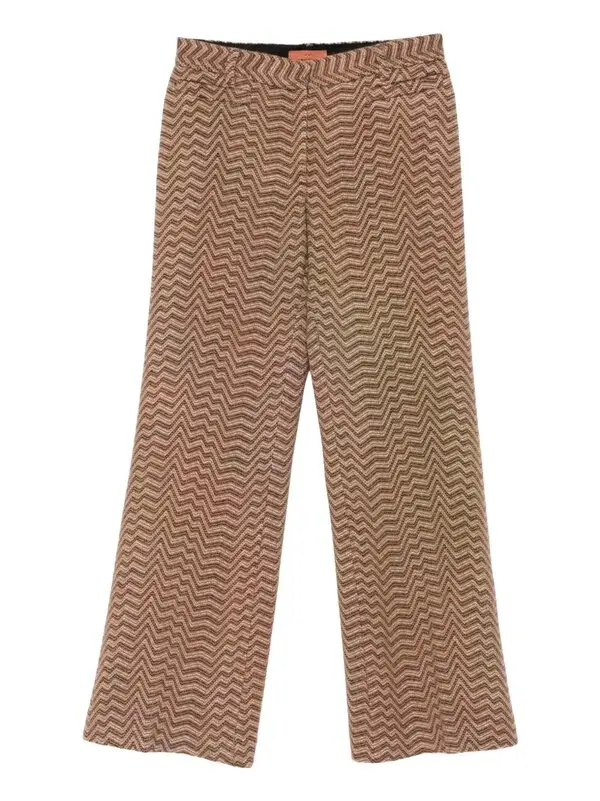 Missoni Zigzag Trousers - Brown