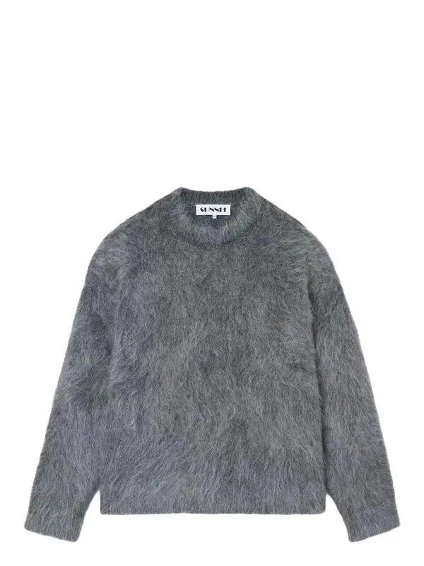 Sunnei Brushed Knitted Sweater - Grey