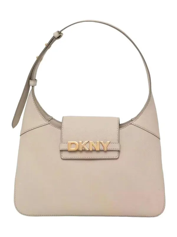 Dkny Logo-detail Shoulder Bag - Neutrals