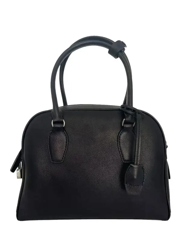 THE ROW India 10.00 Leather Tote Bag - Black