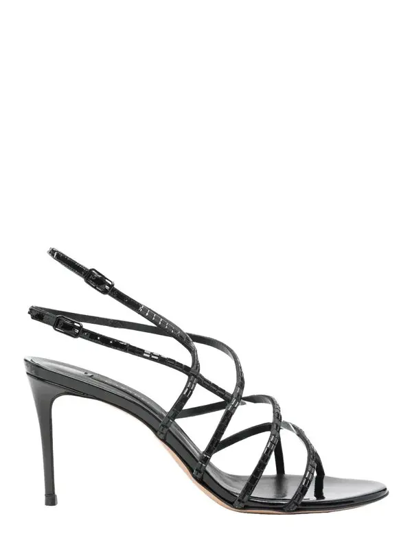 Casadei 90mm Round-toe Sandals - Black