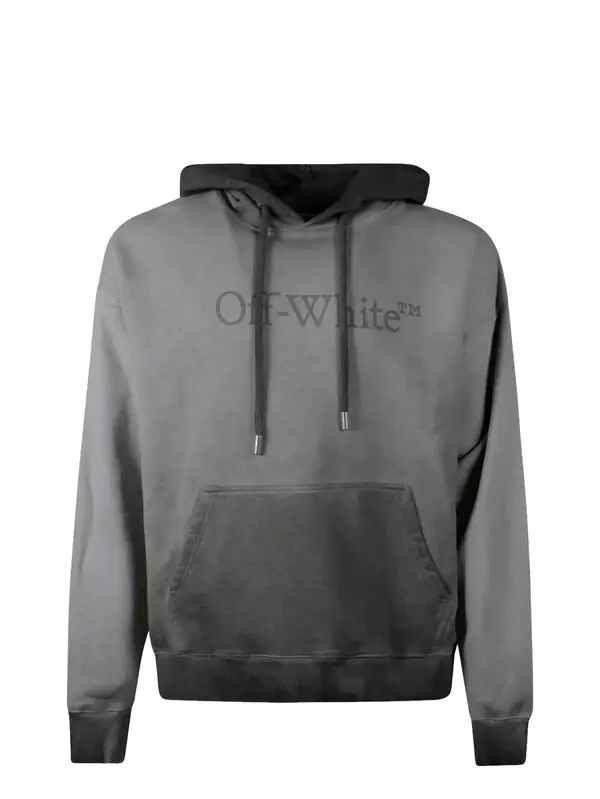 Off-White Logo-print Hoodie - Grey