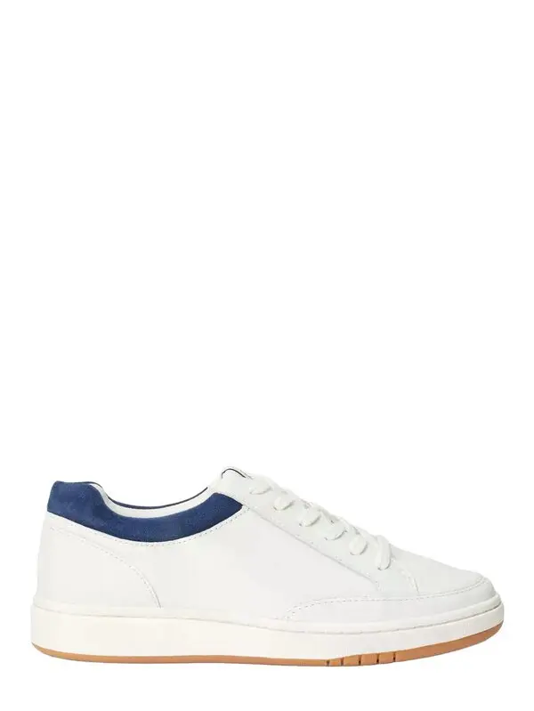 Ralph Lauren Hailey Leather Sneakers - White
