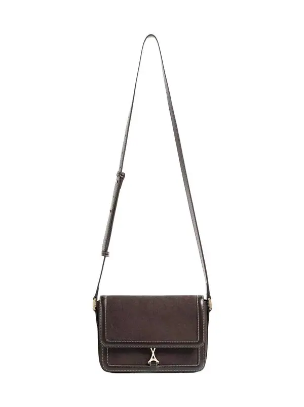 Manière De Voir Misha Textured Crossbody Bag - Brown
