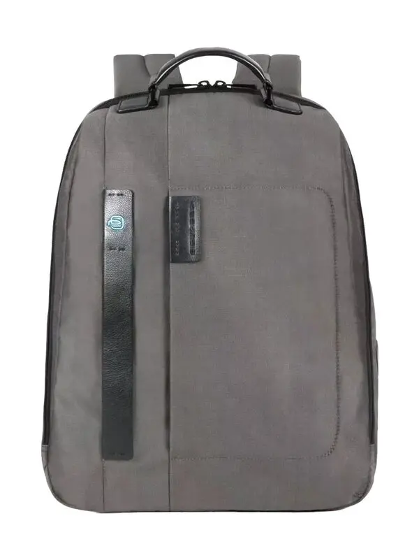 PIQUADRO Large Backpack With Front Pocket - Grey