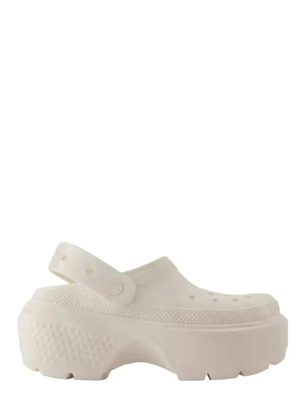 CROCS Platform Sole Clogs - Neutrals