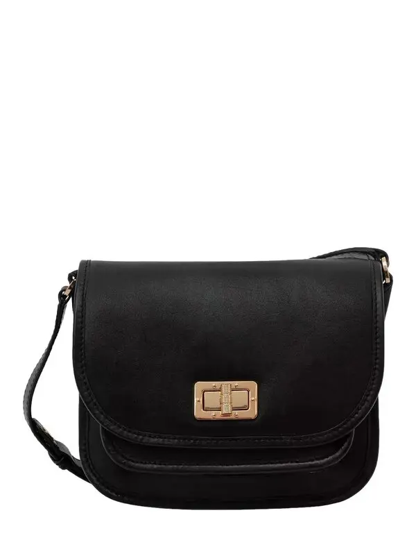 Geox Flavrie Turn-lock Cross Body Bag - Black