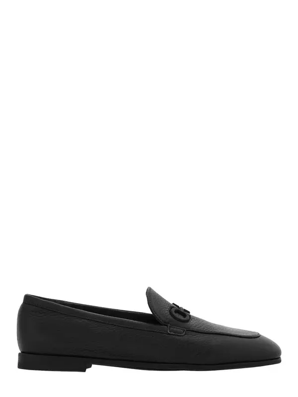 FERRAGAMO Gancini Loafer - Black