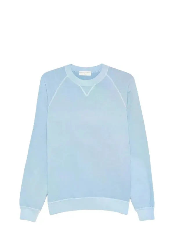 FILIPPO DE LAURENTIIS Raglan-sleeve Crew-neck Sweatshirt - Blue