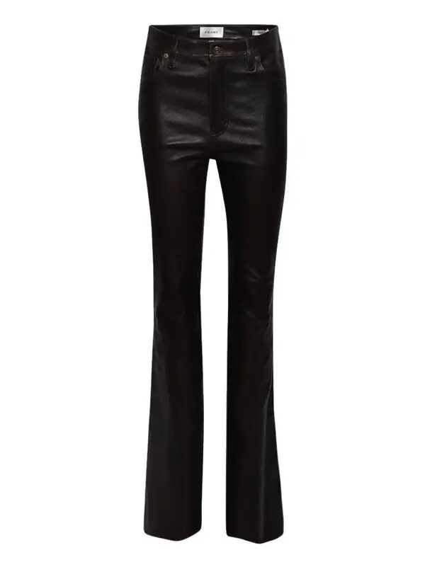 FRAME The Leather Reboot Pants - Brown