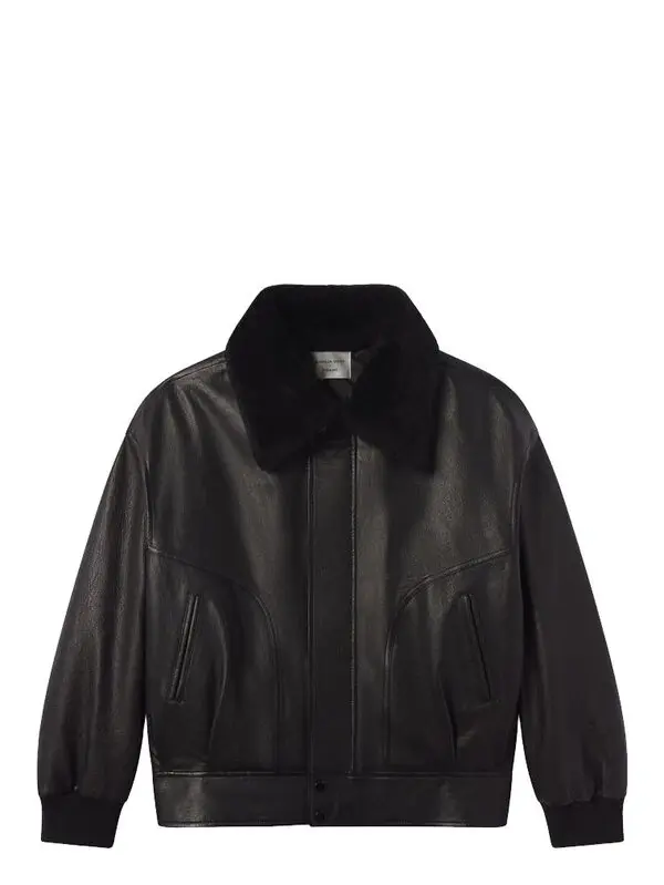 FRAME X Amelia Gray The Nightcap Bomber Jacket - Black