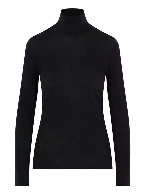 Yohji Yamamoto Turtleneck Top - Black