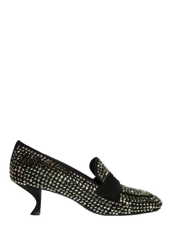 LA ROSE 50mm Crystal-embellished Pumps - Black