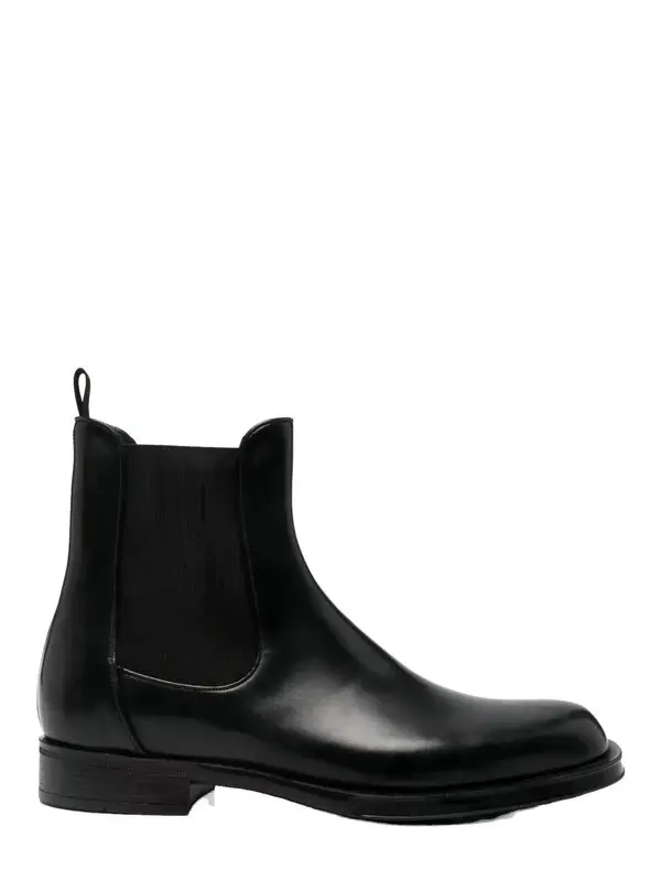 FABI Elasticated Panel Ankle Boots - Black