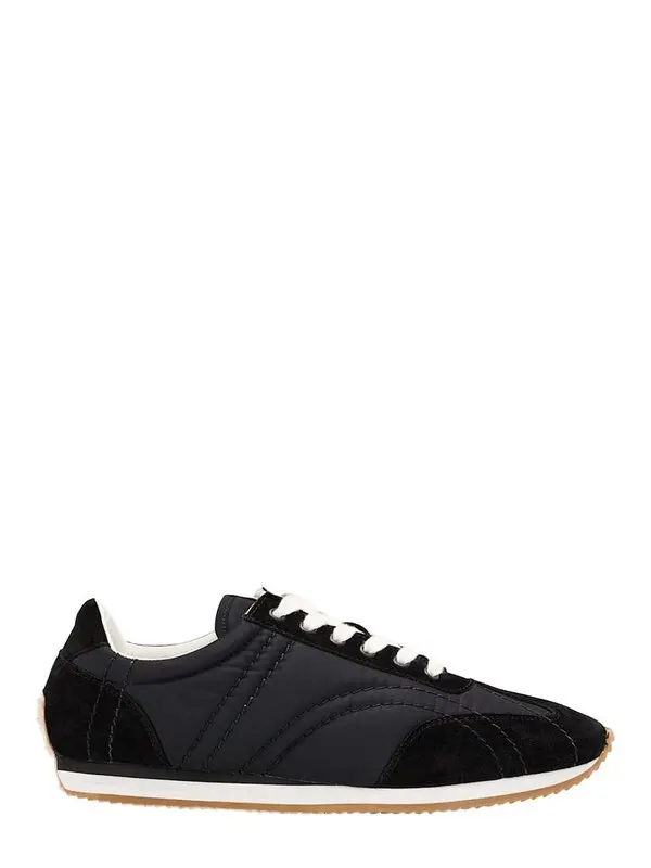 TOTEME Sport Monogram Quilted Low-top Sneakers - Black