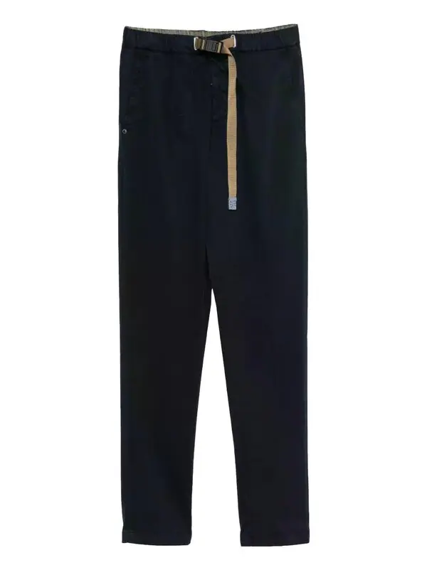 WHITE SAND Belted Trousers - Blue