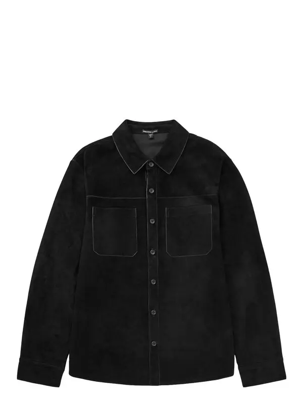 JAMES PERSE Suede Shirt - Black