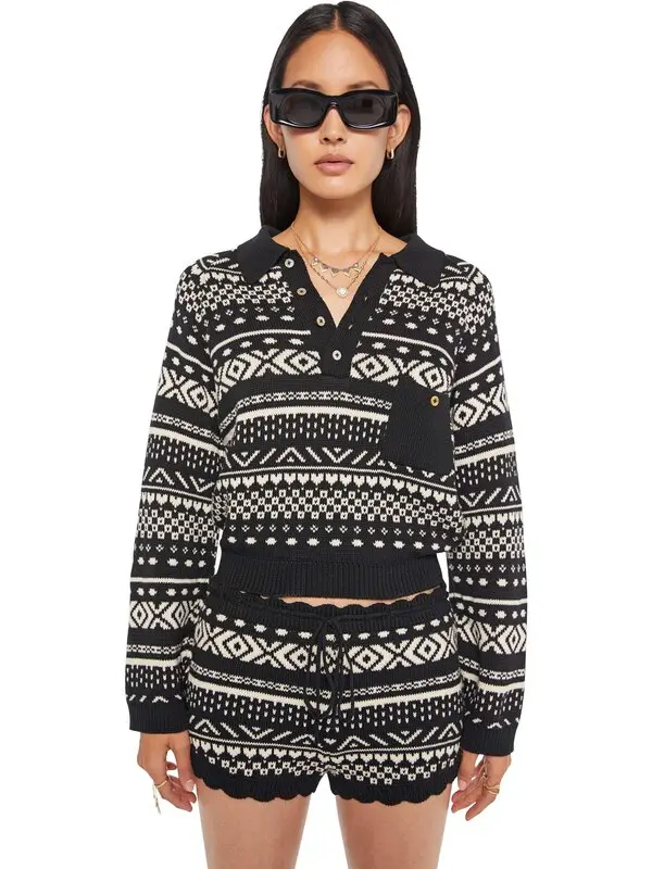 Alix Of Bohemia Liza Top Marble - Black