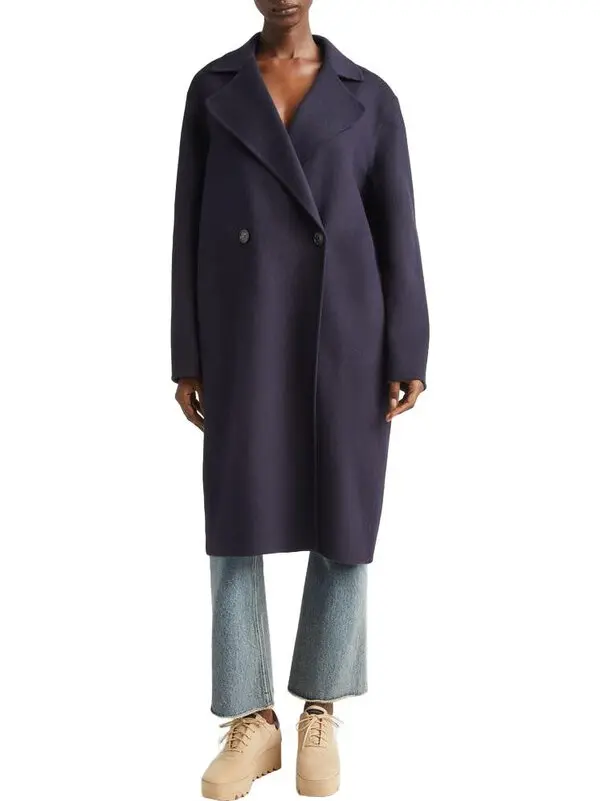 Stella McCartney Wool Melton Coat - Ink