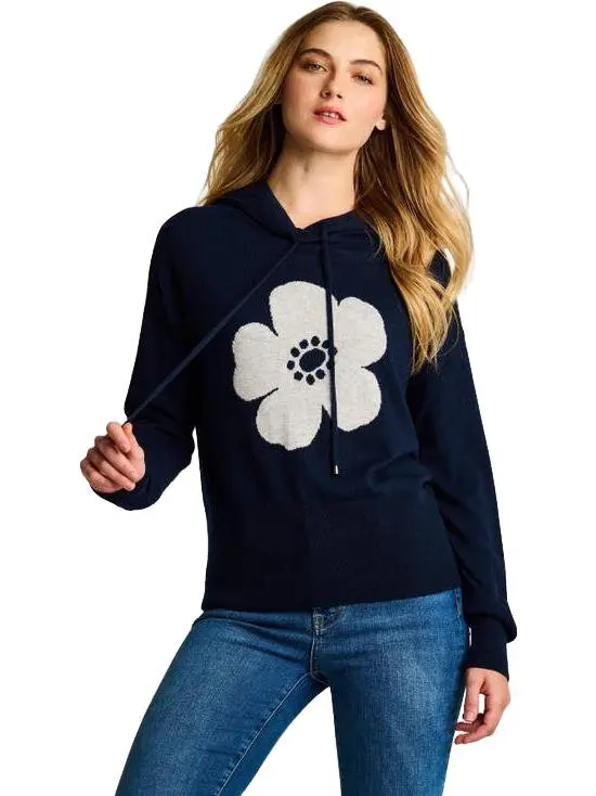 Lisa Todd Knit Poppy Hoodie - Midnight