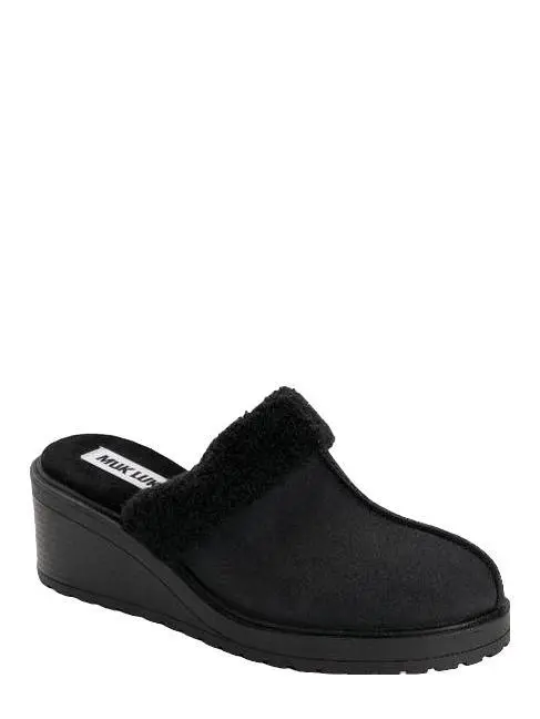 MUK LUKS Sophia Wedged Mule - Black