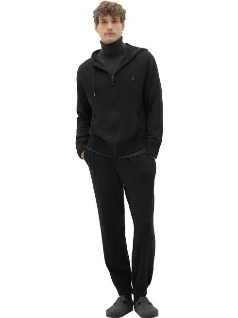 Naked Cashmere Kayden Cashmere Zip-up Hoodie - Black