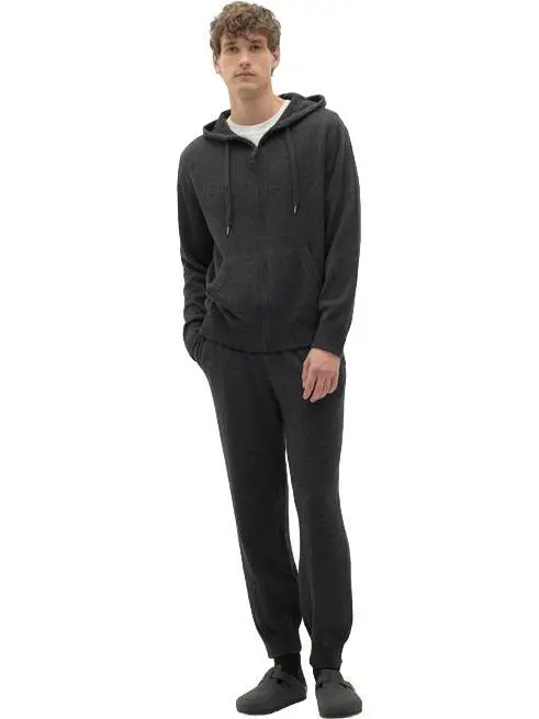 Naked Cashmere Kayden Cashmere Zip-up Hoodie - Charcoal