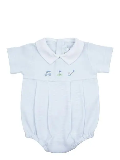 CUCLIE Golf Pima Bubble Romper - Lt.blue