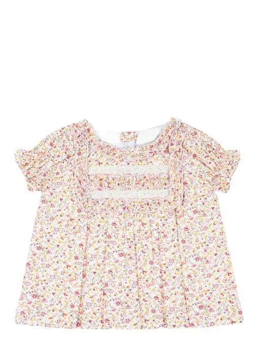 CUCLIE Floral Corduroy Set - Pink Multi