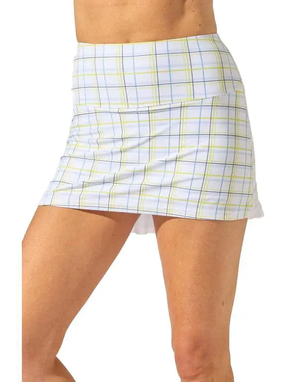 BOBBE ACTIVE A-line Plaid Mini Skirt - Courtcore Plaid