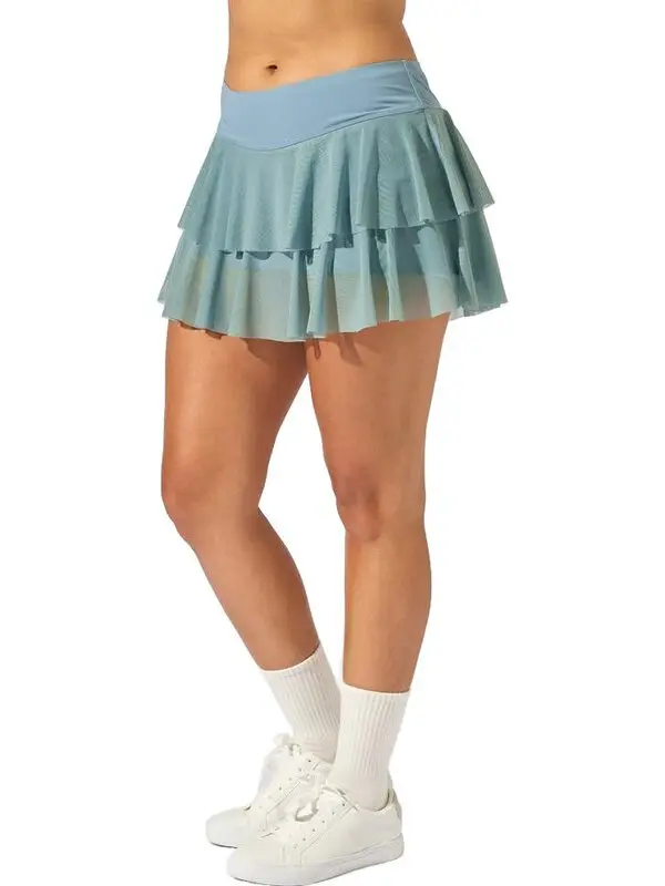BOBBE ACTIVE Layer Cake Skirt - Nautilus Blue