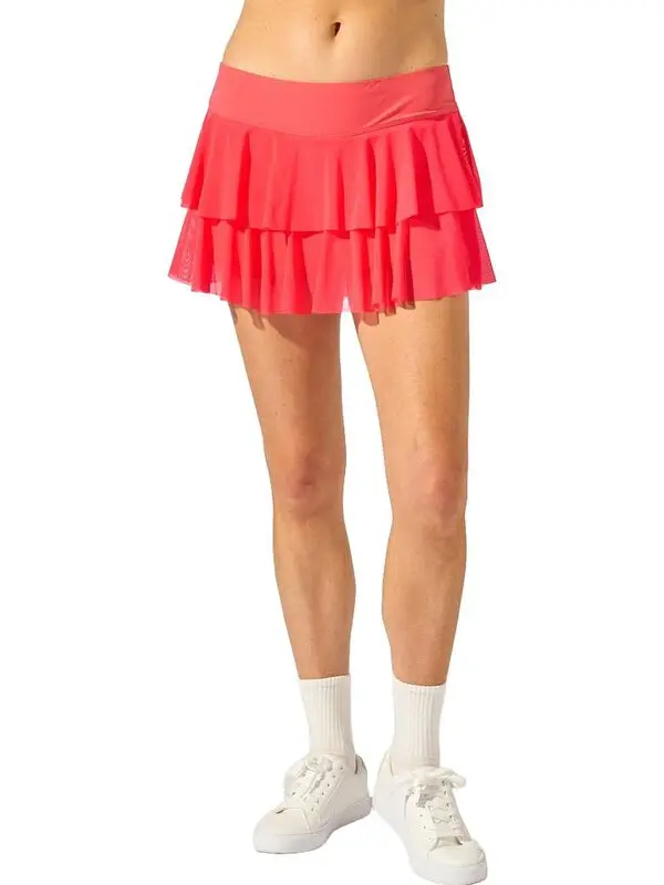 BOBBE ACTIVE Layer Cake Skirt - Sunkiss Pink