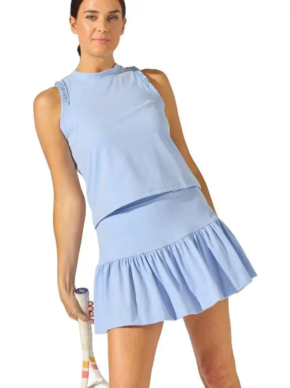 BOBBE ACTIVE Challenger Bubble Skirt - Wisp Blue